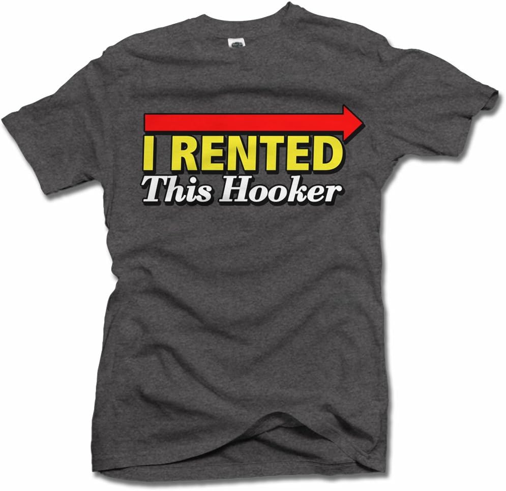 Amazon.com: I Rented This Hooker Funny T-Shirt 6X Smoke Men's Tee (6 ...