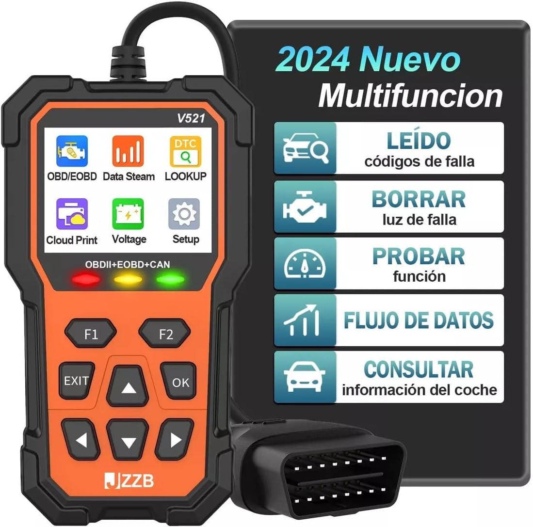 JZZB V521 2024 Nuevo OBD2 Profesional Scanner para Auto 40000 Avería ...