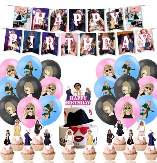 Buy FYDZBSL Taylor Swift Birthday Decorations Taylor Swift Birthday ...