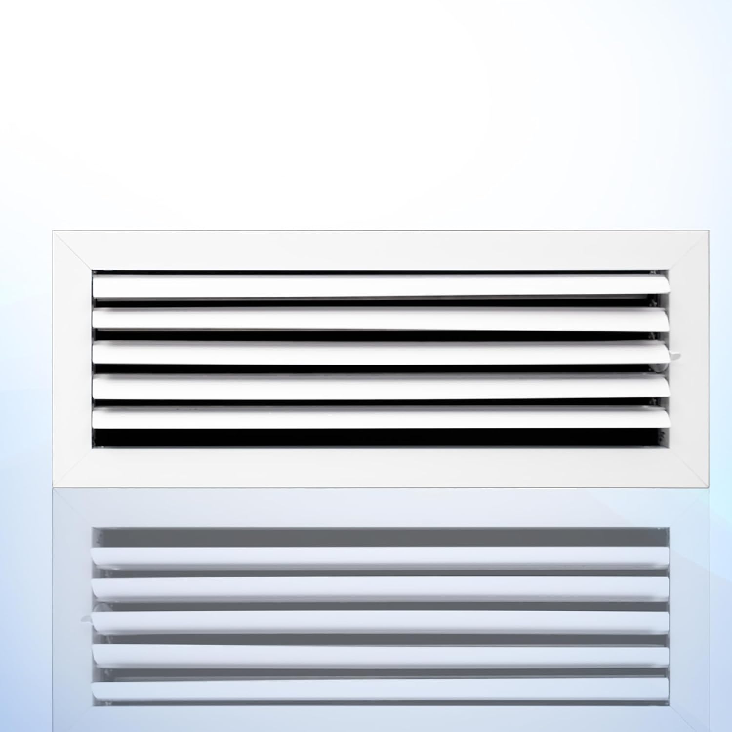 Aluminum 1-Way Vent Cover: Adjustable Curved Blade Air Supply Diffuser ...