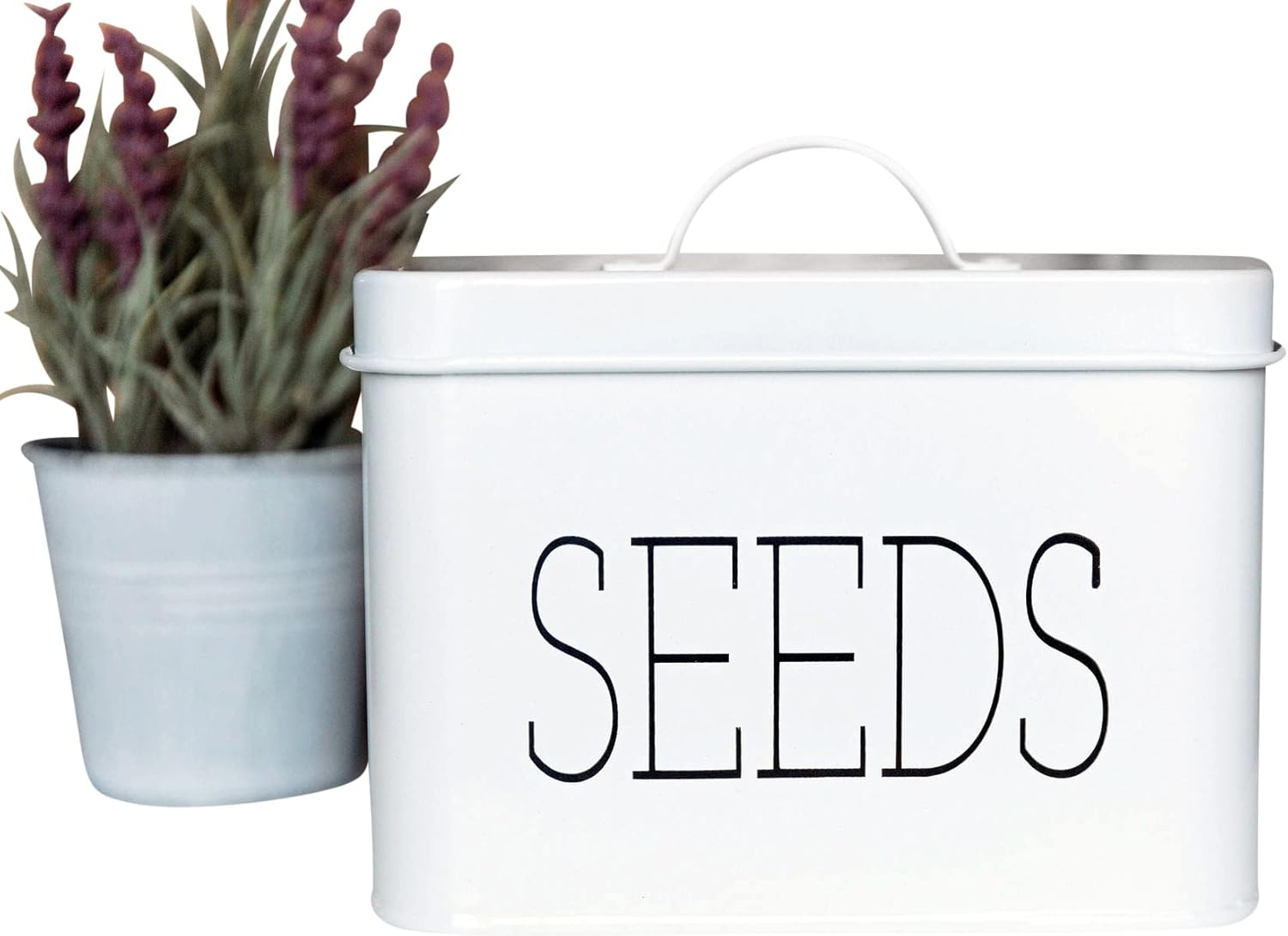 Lola Creates Seed Storage Organizer Box - Decorative Seed Organizer Tin ...