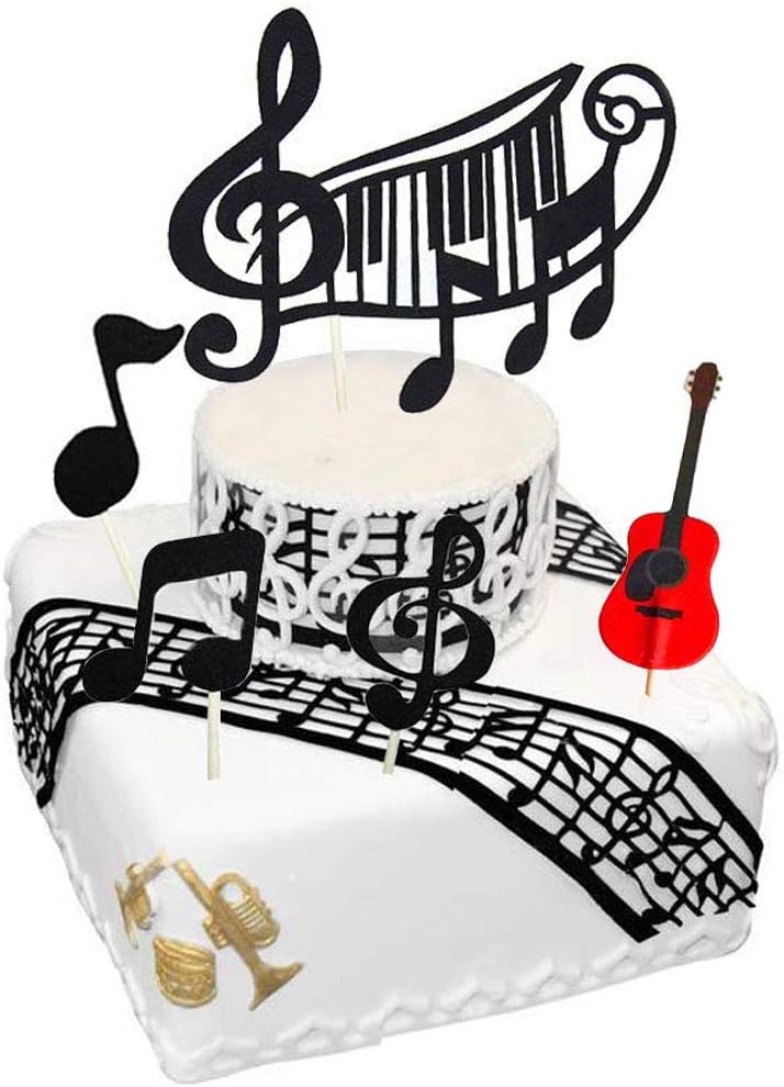Musical Notes Cake Topper for Parties - Acrylic Nepal | Ubuy