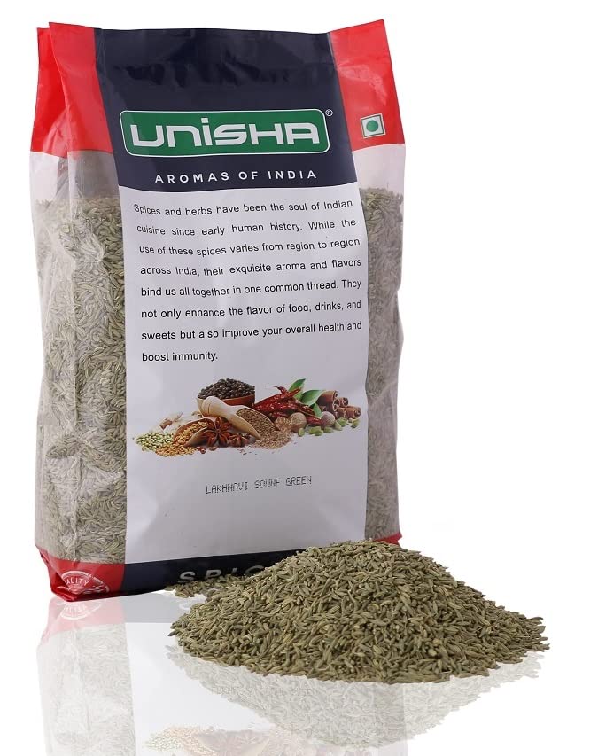Unisha Lakhnavi Saunf Whole (Lucknowi Fennel Seed, Variyali ...