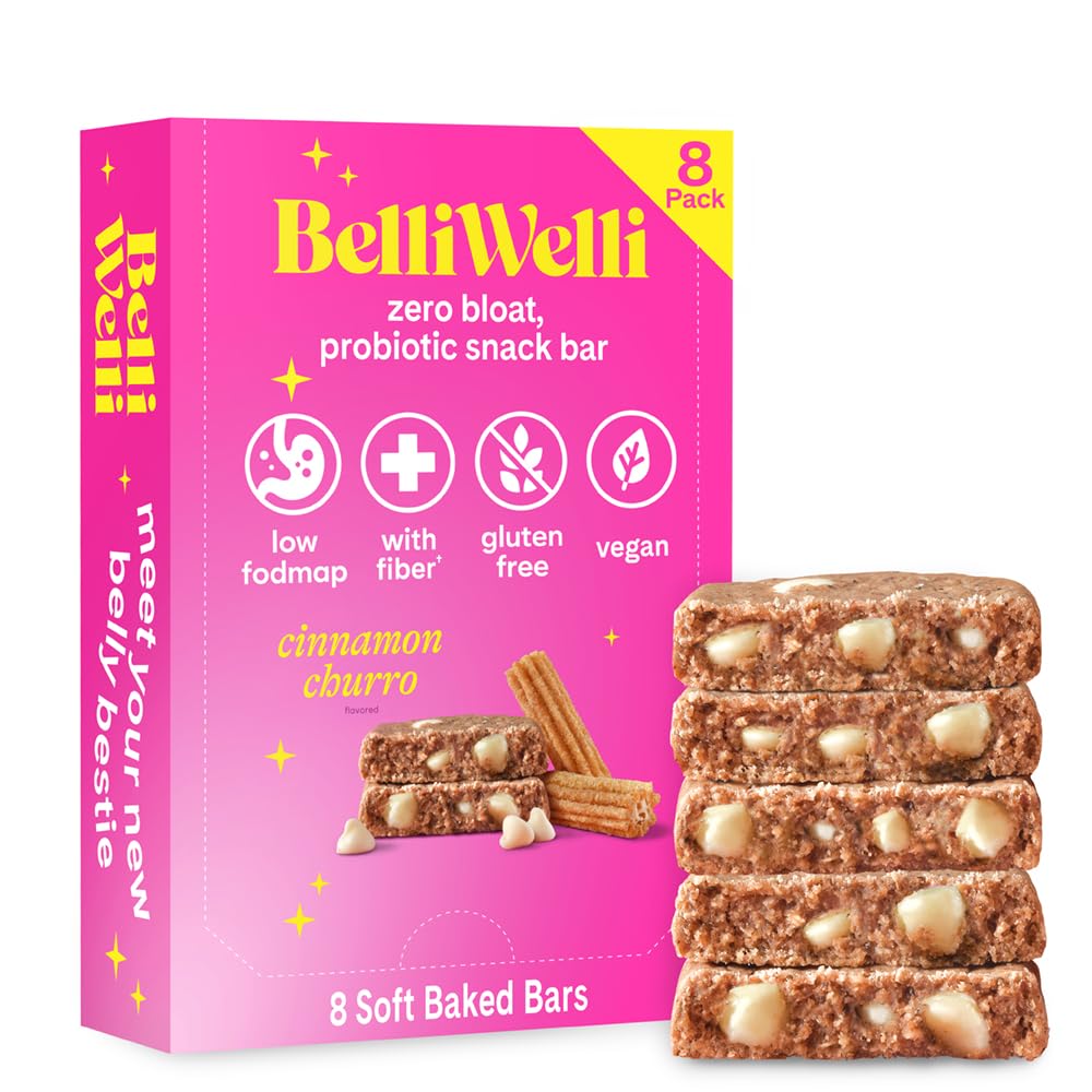 Buy Belliwelli Soft Baked Probiotic Snack Bar | Gluten-Free, Dairy-Free ...