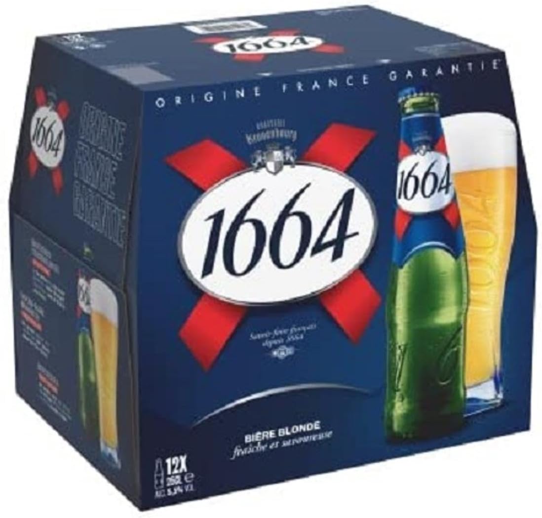 1664 Bière Blonde 12x25cl : Amazon.fr: Epicerie