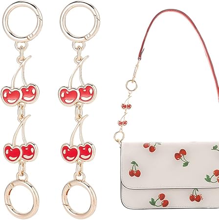 Amazon.com: CHGCRAFT 2Pcs Cherry Link Purse Strap Extender Bag Chain ...