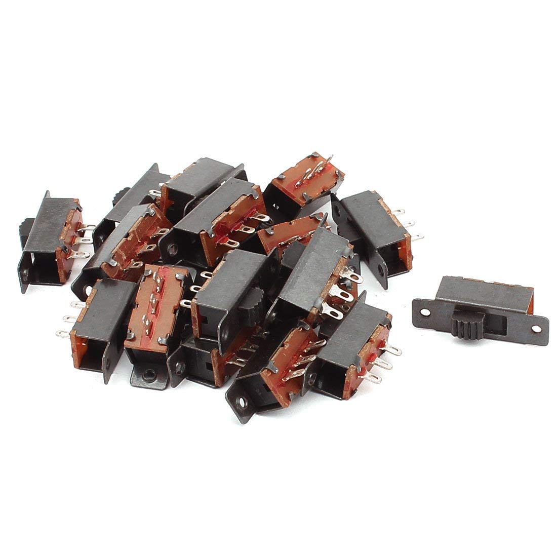 STORE99® 20 Pcs PCB Mount 2 Position Latching Horizontal Mini Slide ...