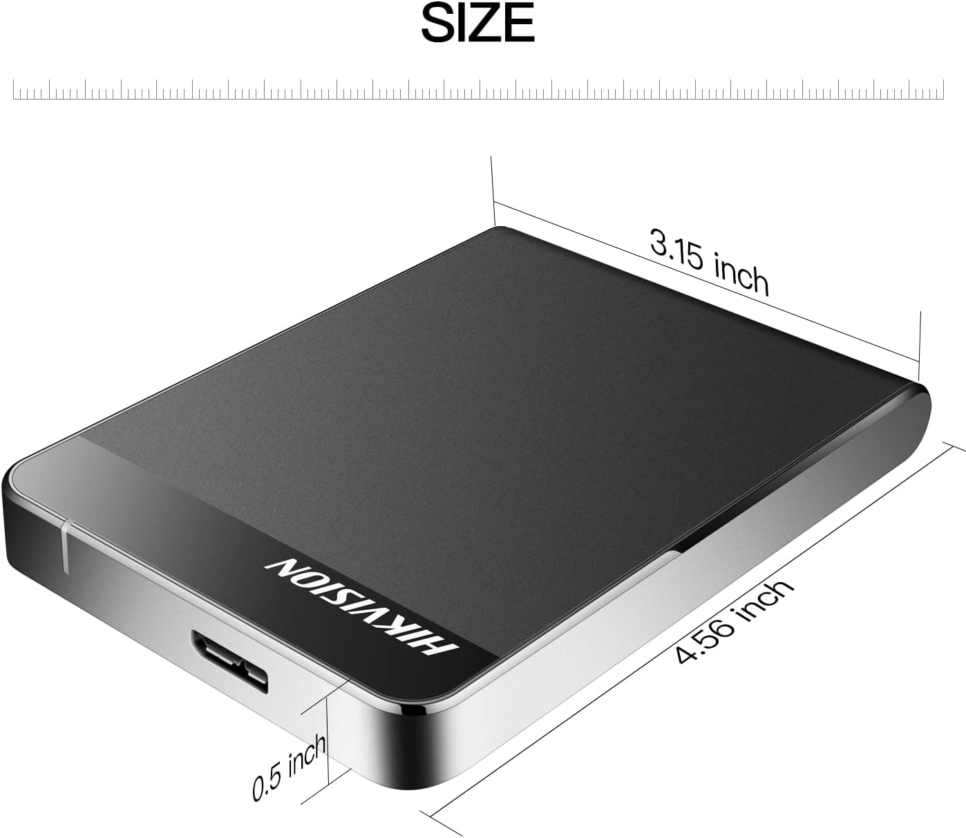 Buy HIKVISION 1TB Portable External Hard Drive USB3.0 HDD Storage ...