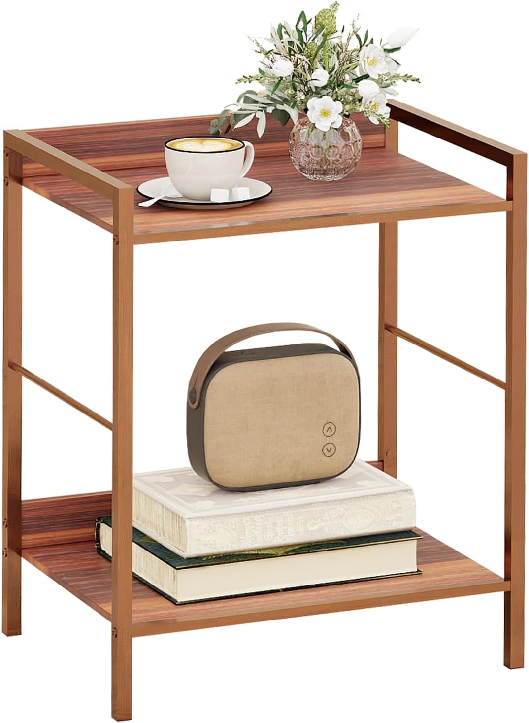 Amazon.com: HMFOR Small End Table, S-Shape Side Table for Living Room ...