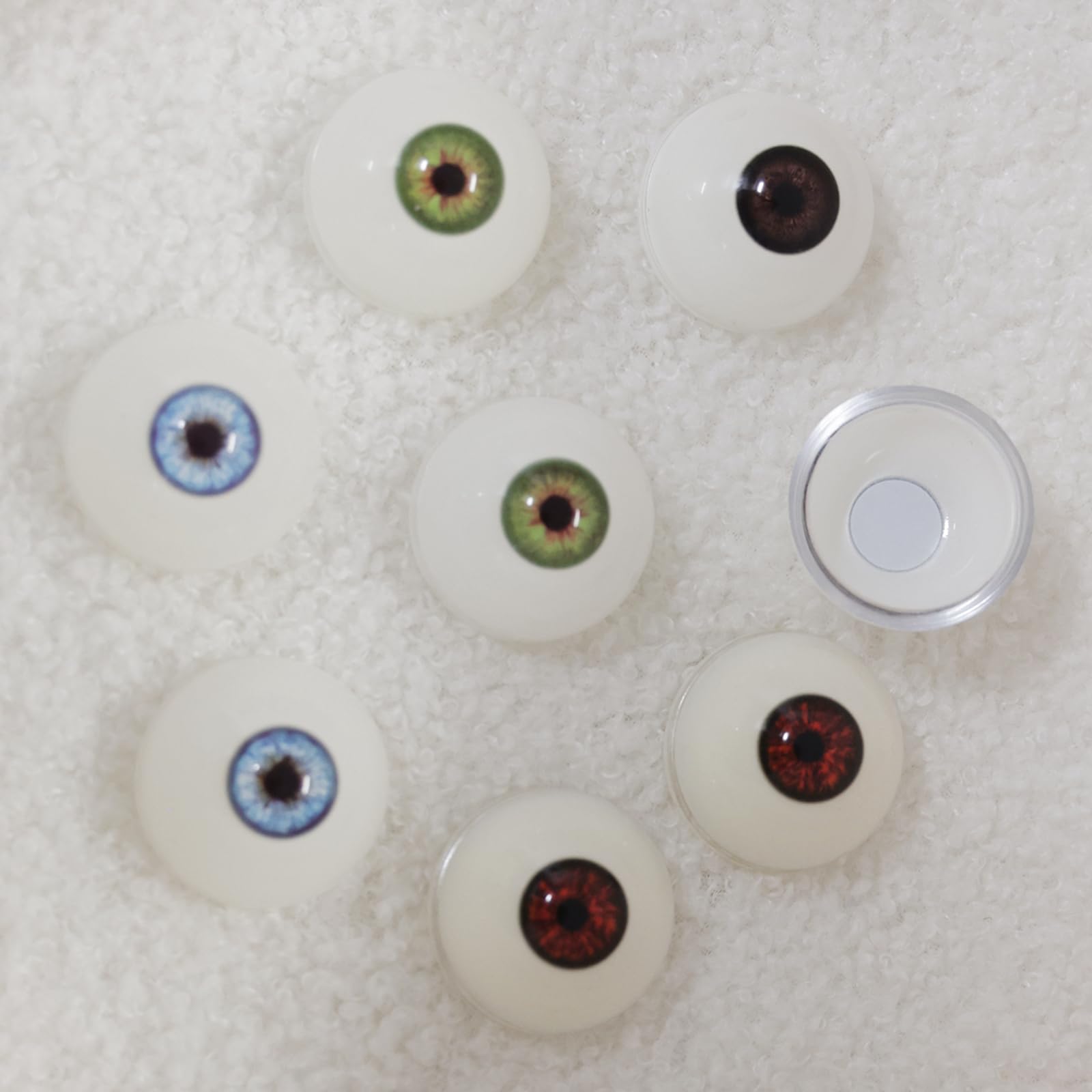 Amazon.com: NOXOMALL Realistic Fake Eyes 33mm - 4 Pairs Doll Eyes ...
