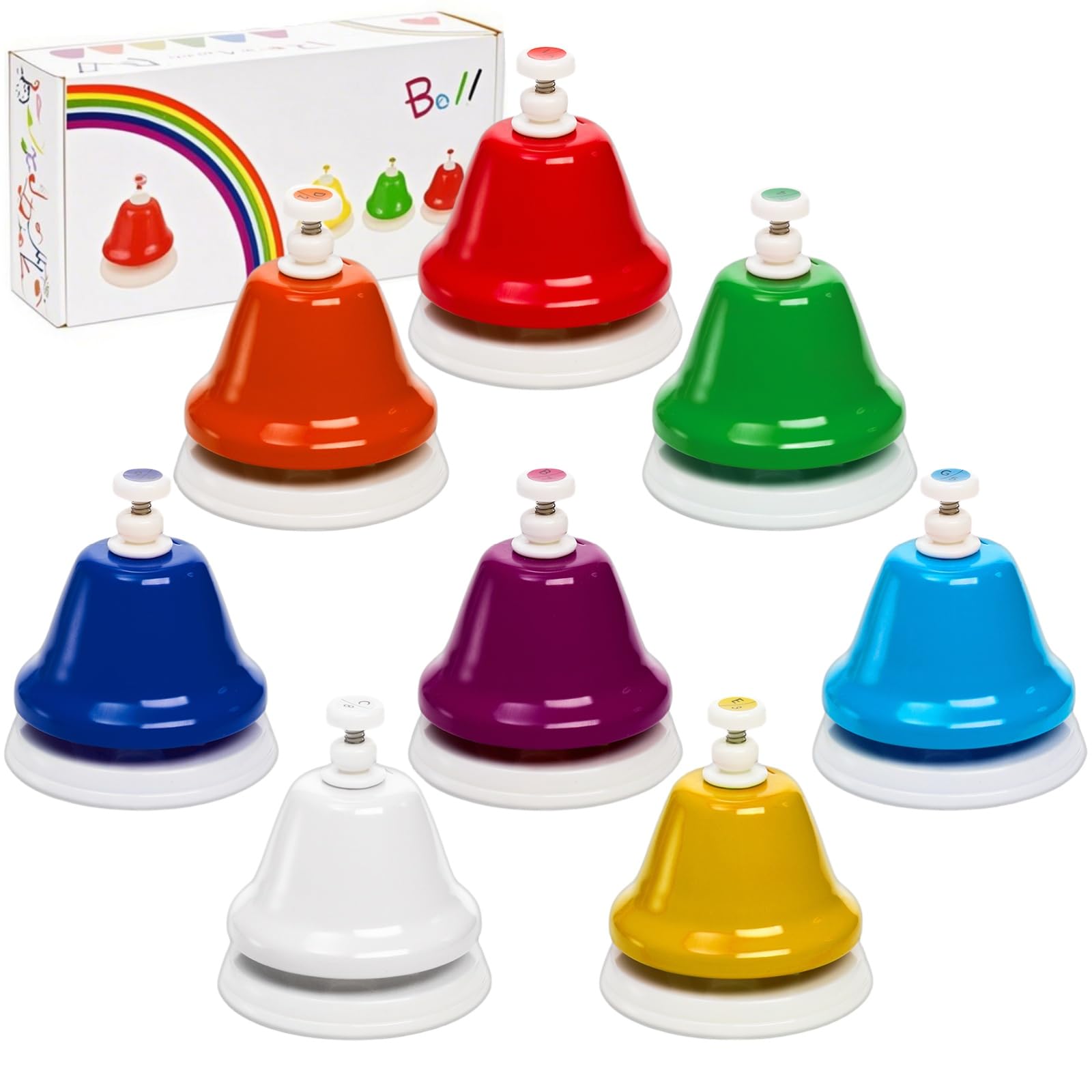 Snapklik.com : 8 Notes Desk Bells, Music Bell Percussion Instrument ...