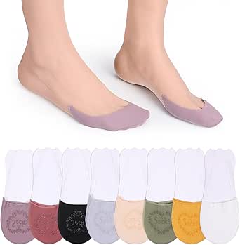 Amazon.com: Gtziqa Toe Topper Socks Women, 8 Pairs No Show Half Socks ...