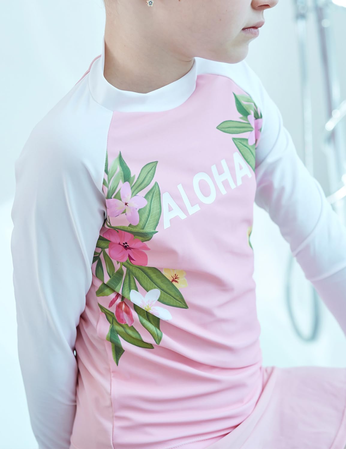 Snapklik.com : Girls Rash Guard Set Long Sleeve UPF 50+ Sun Protection ...