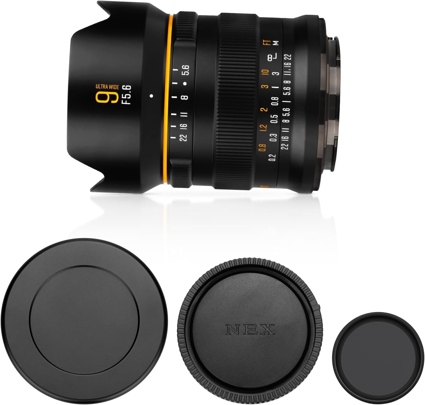 Amazon.com : Brightin Star 9mm F5.6 Lens for Sony E-Mount, Full Frame ...
