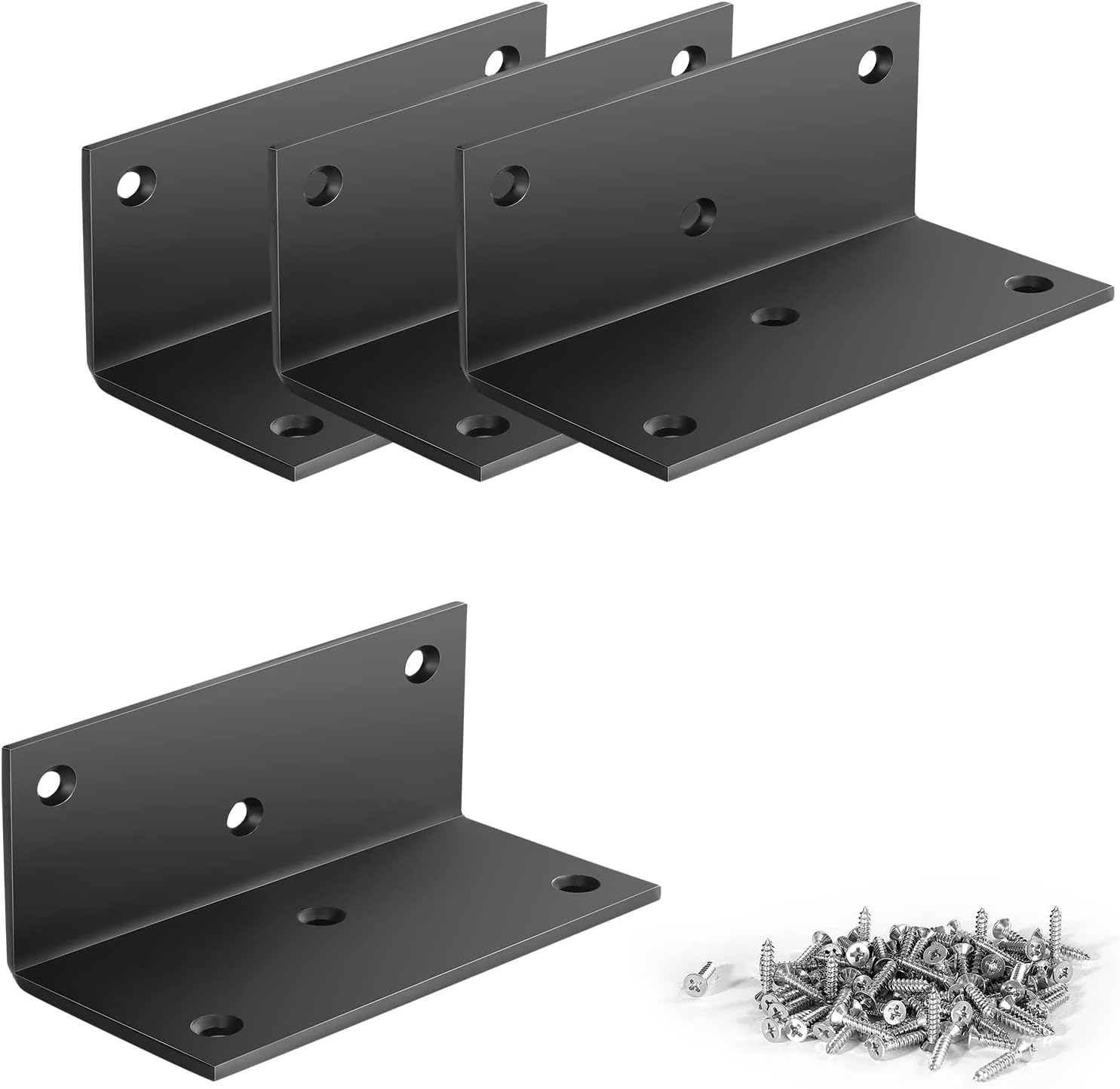 Amazon.com: AKOLAFE 16PCS Wide L Brackets Heavy Duty 2.5x2.5 Inch Metal ...