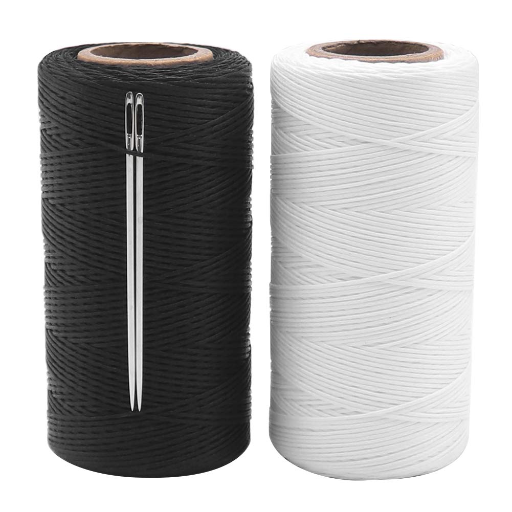 Amazon.com: Vivifying 1mm Waxed Thread, 284 Yard x 2 Rolls 150D Waxed ...