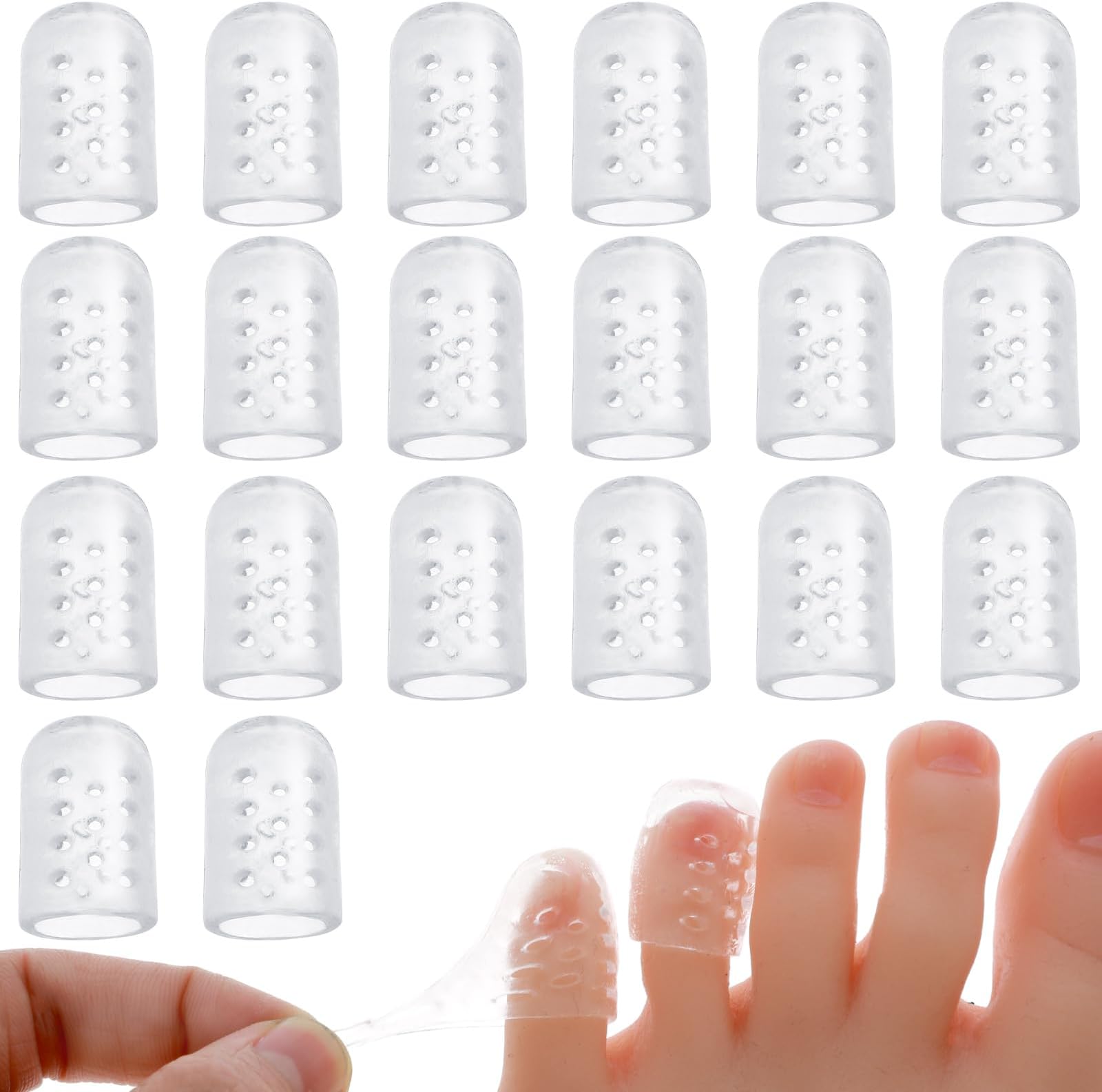 Amazon.com: Silicone Toe Protectors, Mabor 20 Pcs Gel Toe Protectors ...