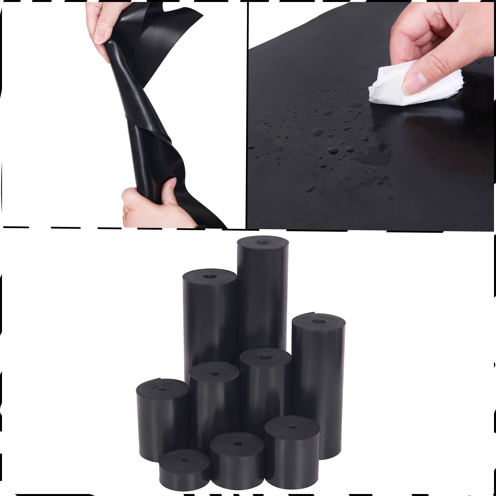 Snapklik.com : Neoprene Rubber Sheet Solid Rubber Strips Roll Pad ...