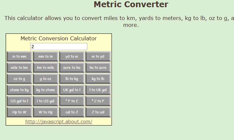 Aplicación Metric Converter - Calculator en Amazon Appstore