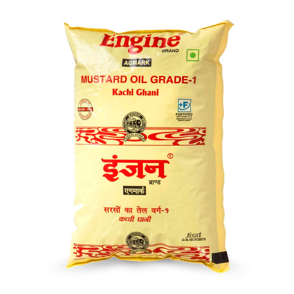 Engine Grade 1 Cooking Oil - Mustard (Kachi Ghani), 1L : Amazon.in ...