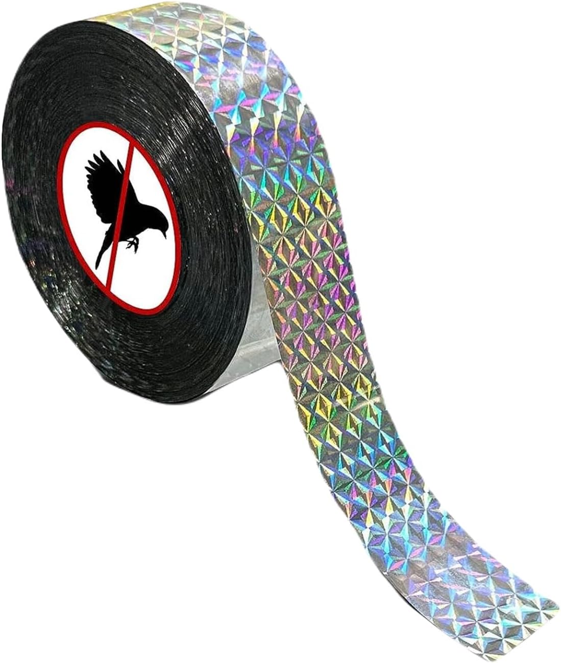 DiamondHolo Hologram Bird Scare Tape, Crack Ice, Length 150 Feet, 50mm ...