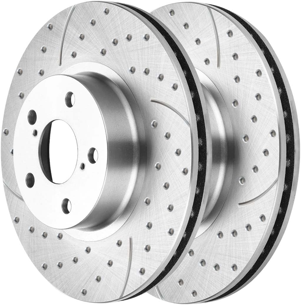 Amazon.com: AutoShack Front Brake Rotors Pair of 2 Driver and Passenger ...
