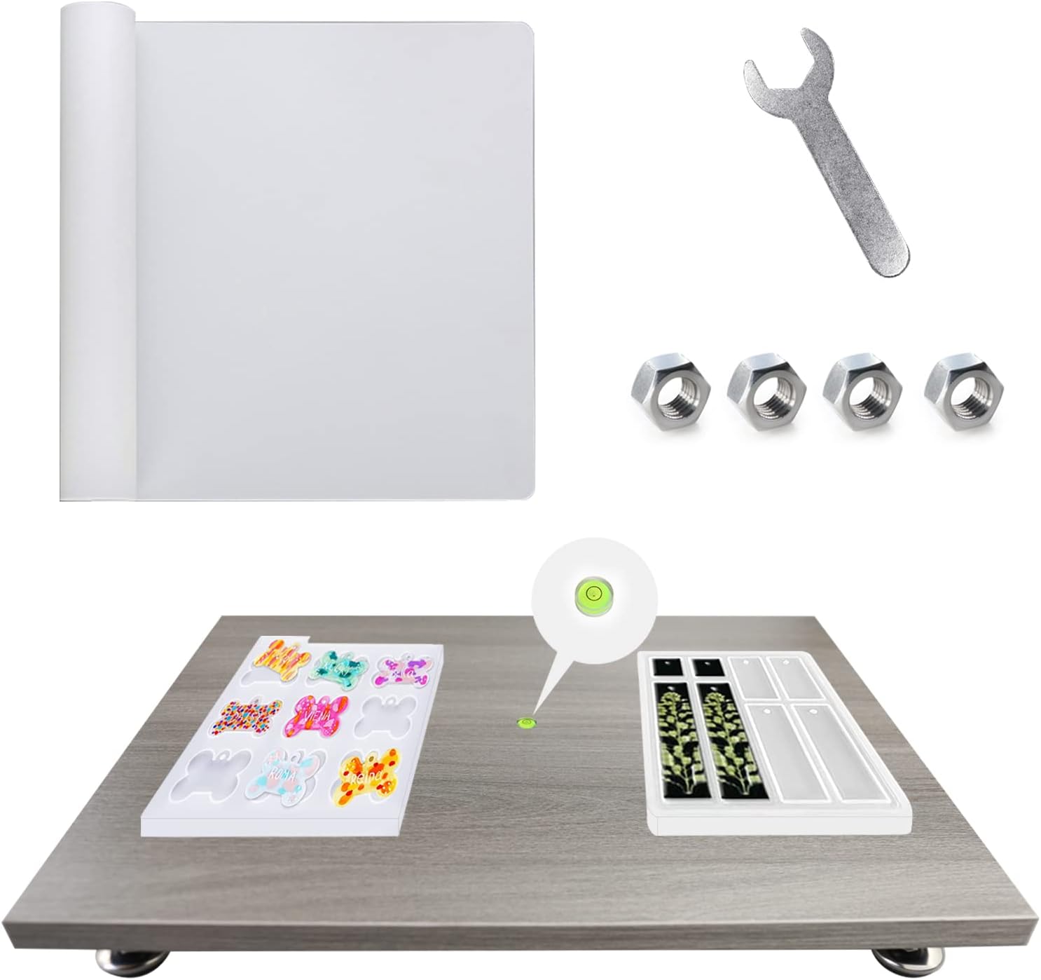 Amazon.com: Muulaii Leveling Board for Epoxy Resin & Art & Working ...