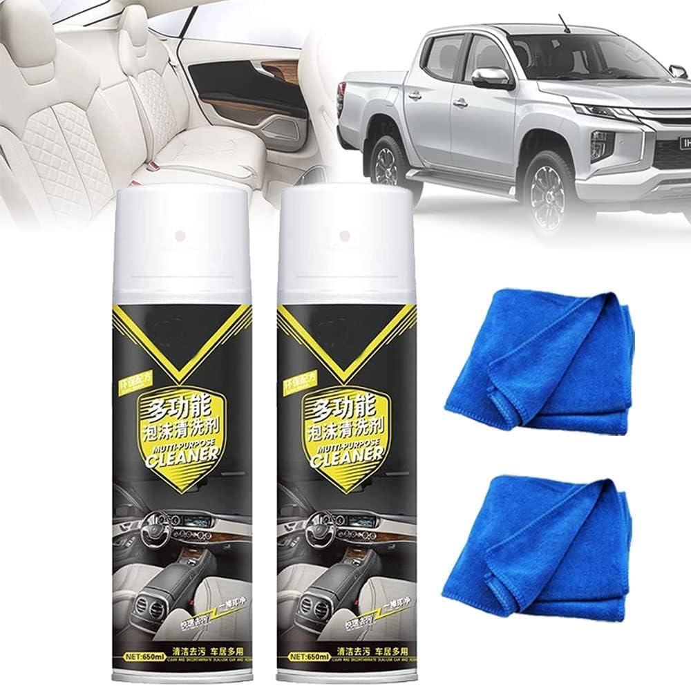 650ML Multifunctional Car Interior Foam Cleaner, Magic Foam Cleaner ...