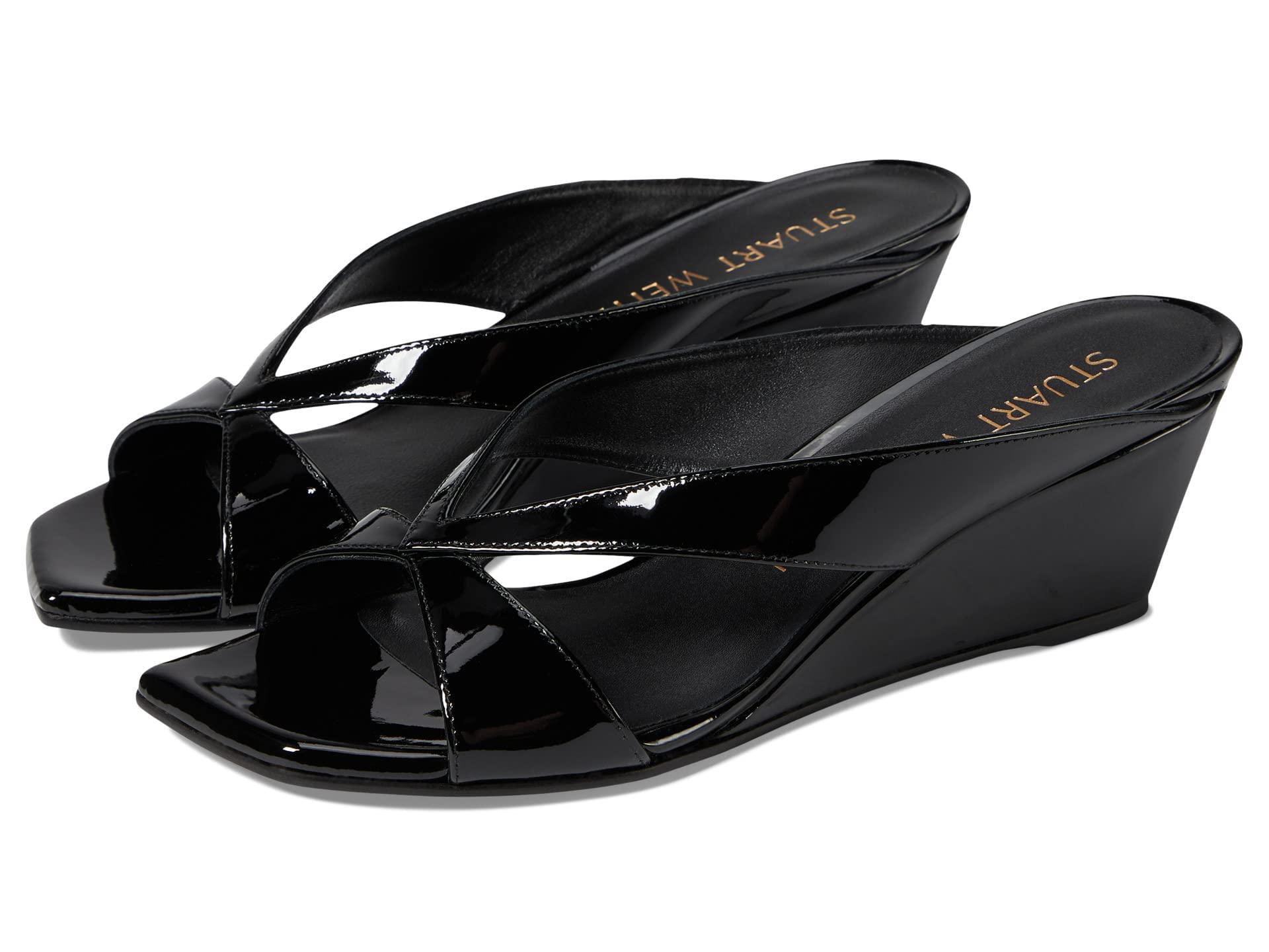 Amazon.com | Stuart Weitzman Miami 50 Wedge Slide | Slides