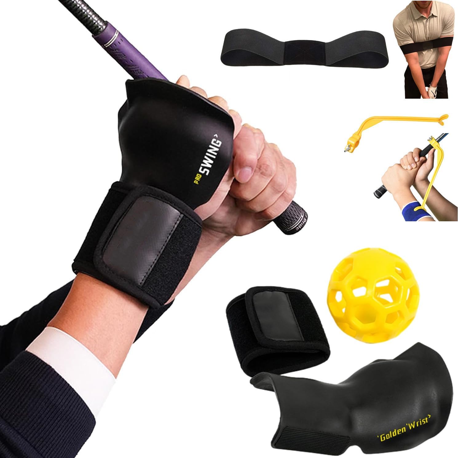 Amazon.com : WEIYIBIKE Golf Swing Trainer Ball Golf Swing Training Aid ...