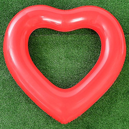 Heart Shape Swimming Ring, Heart-Shaped Inflatable PVC Floating Ring, 1 ...