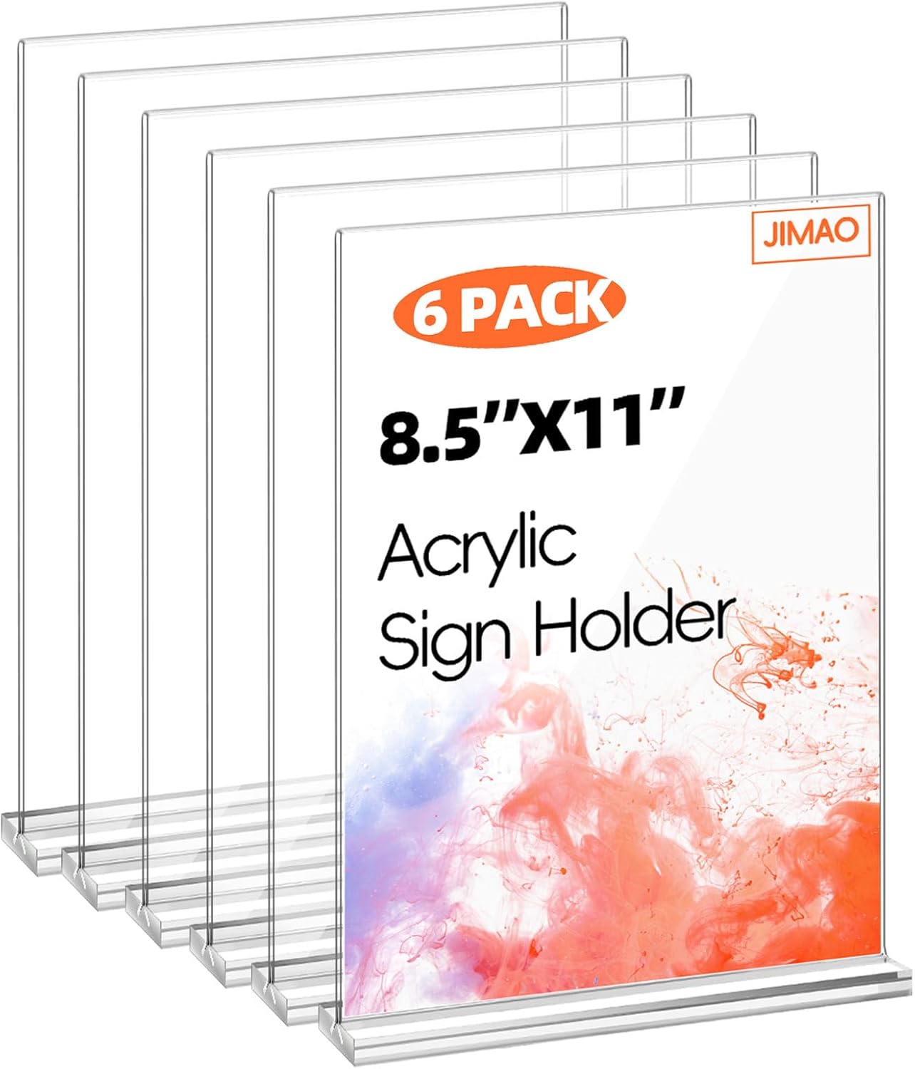 Amazon.com: JIMAO Acrylic Sign Holder,Clear Plastic Sign Holder8.5x11 ...