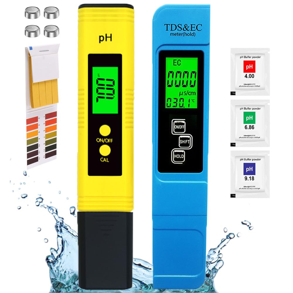 Medidor De Ph Digital+calibración De Polvo+tds Y Ec+papel Ph, Medidor ...