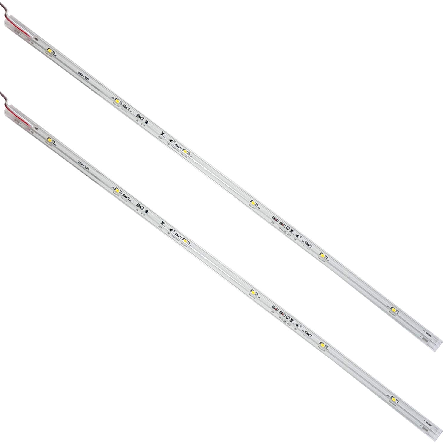 2 PACK | 450mm Clip-On LED Shelf Strip Light Kit | COOL WHITE | 4mm ...