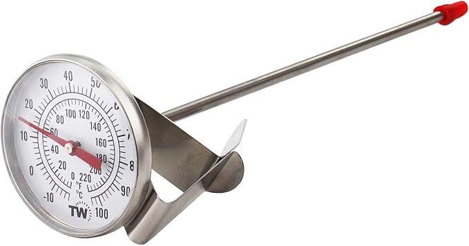 Amazon.com: Milk Thermometer for Steaming Milk - Ideal Coffee Cheese ...