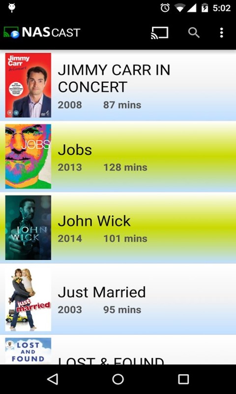 NAS Cast-Amazonアプリストアのアプリ