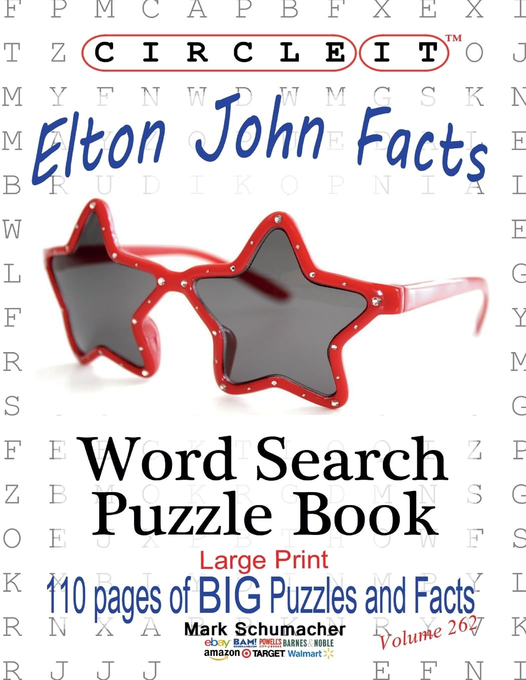 Snapklik.com : Circle It, Elton John Facts, Word Search, Puzzle Book