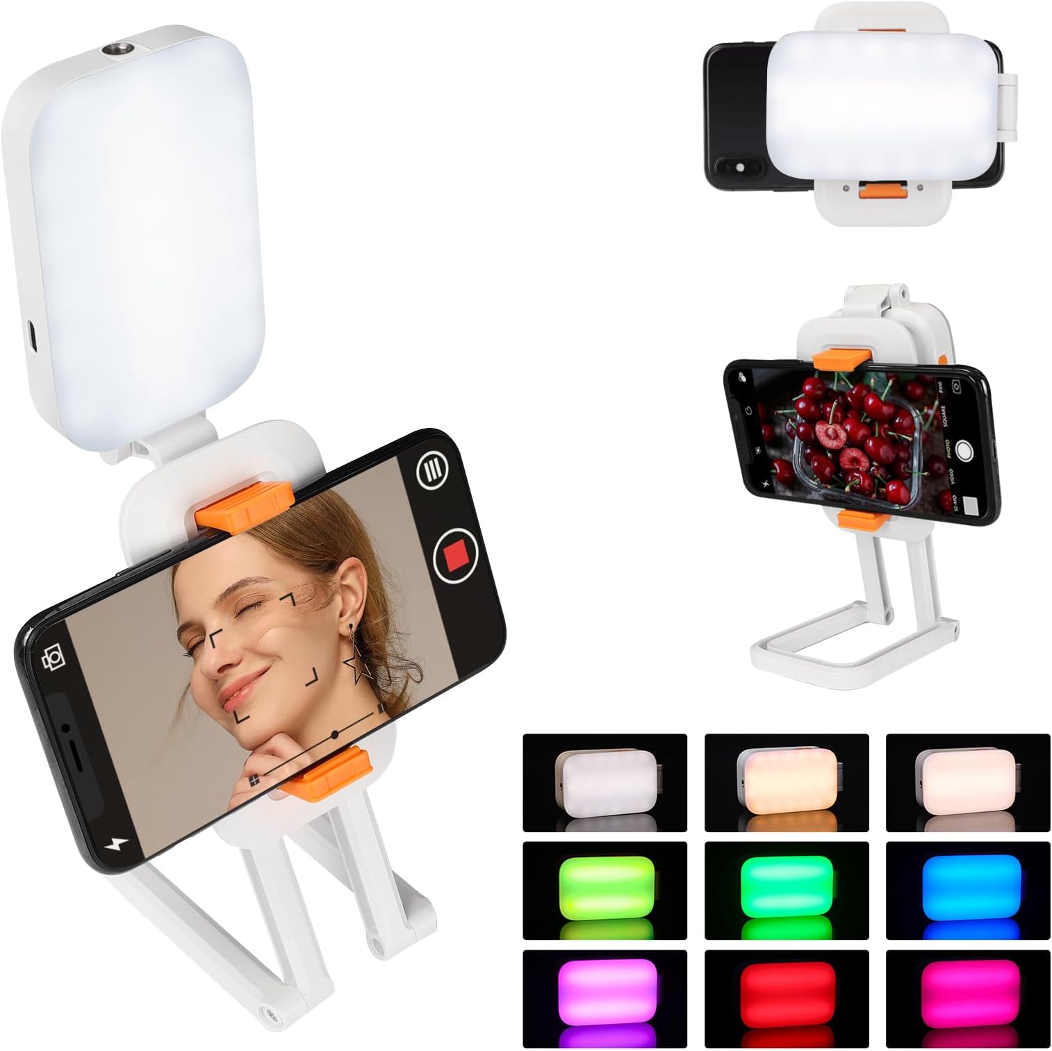 Amazon.com: Zkcbutie Selfie Light with Stand, Portable LED Selfie Light ...
