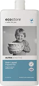 Amazon.com: ecostore eco store dish wash liquid [fragrance-free/Ultra-Sensitive] detergent 1L ...