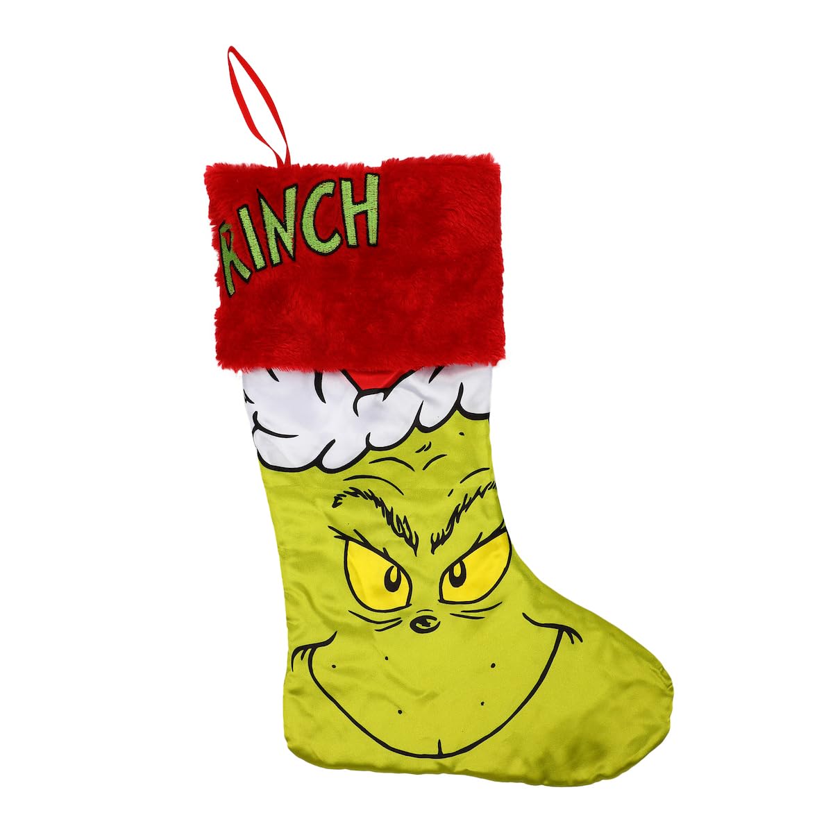 Amazon.com: Bioworld The Grinch Big Face Holiday Stocking : Home & Kitchen