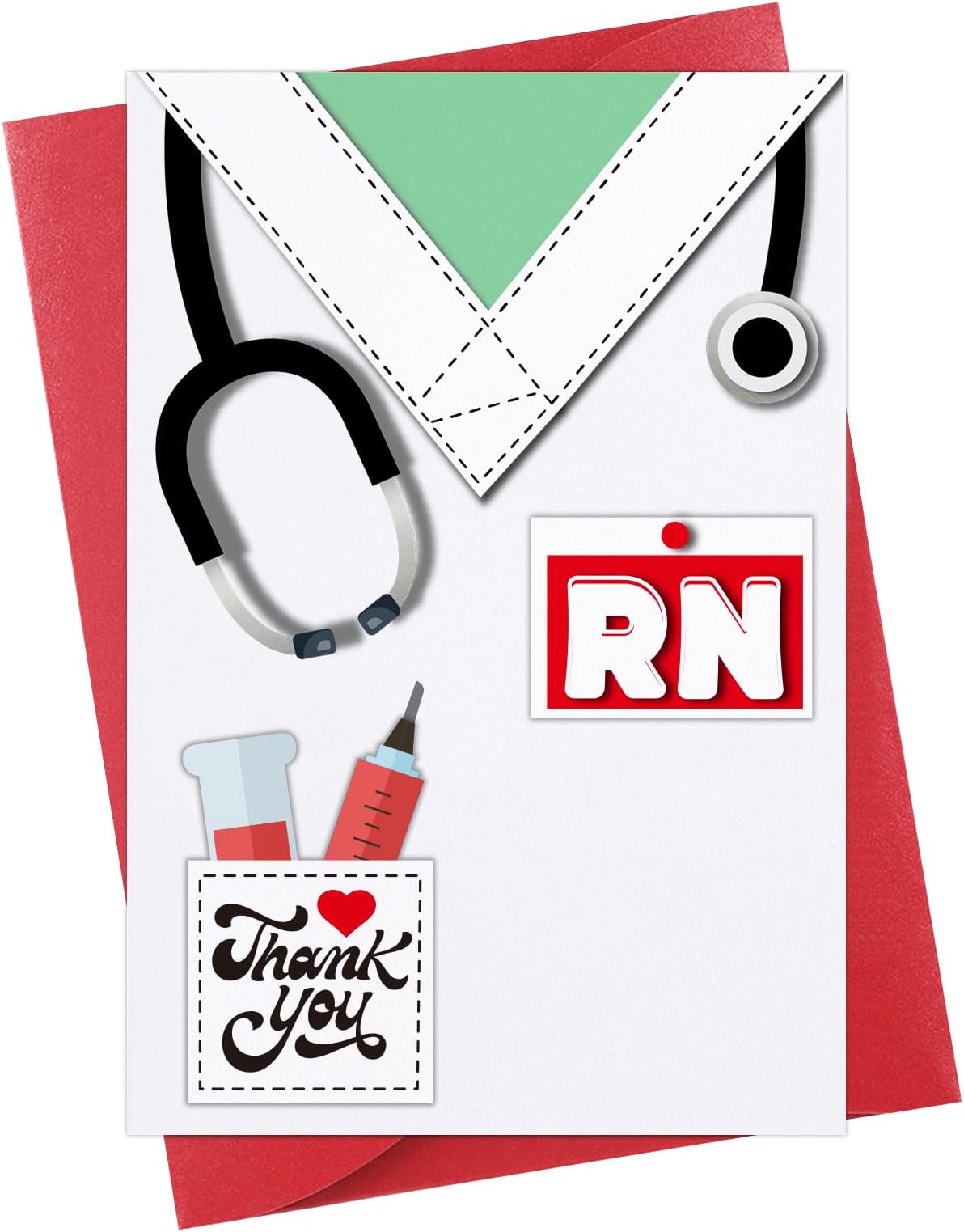 Amazon.com : Sinload 24 Sets Nurses' Day Thank You Cards for Nurses ...