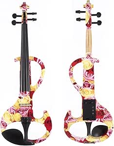 Amazon.com - FLFL Violin 4/4 Varnish Left-Handed Tuning Pegs Ebony ...