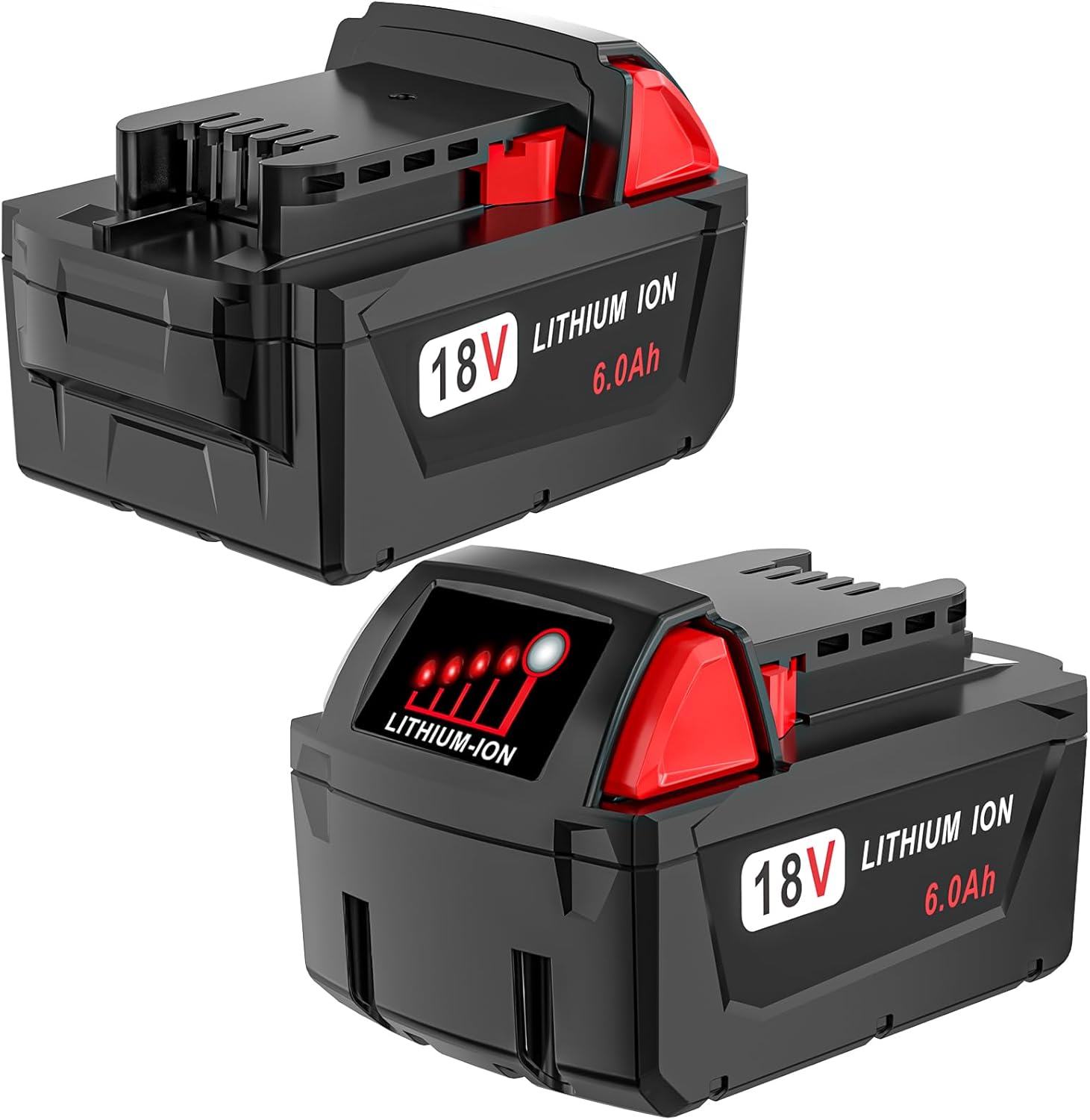 Lot de 2 batteries de rechange pour Milwaukee M18 48-11-1815 48-11-1820 ...