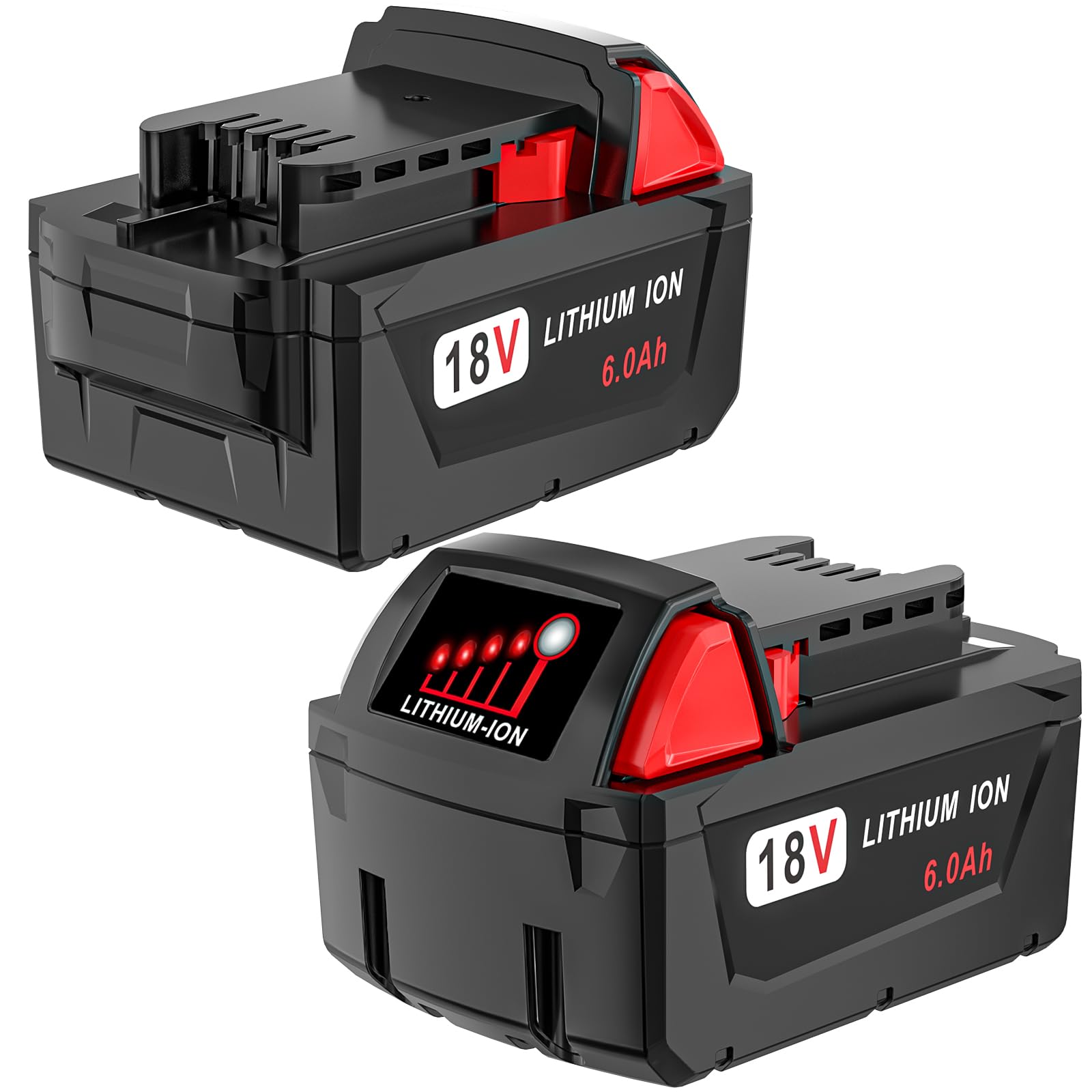 Amazon.com: 2 Pack 6.0Ah High Output 18V MAX M-18 Lithium-ion ...