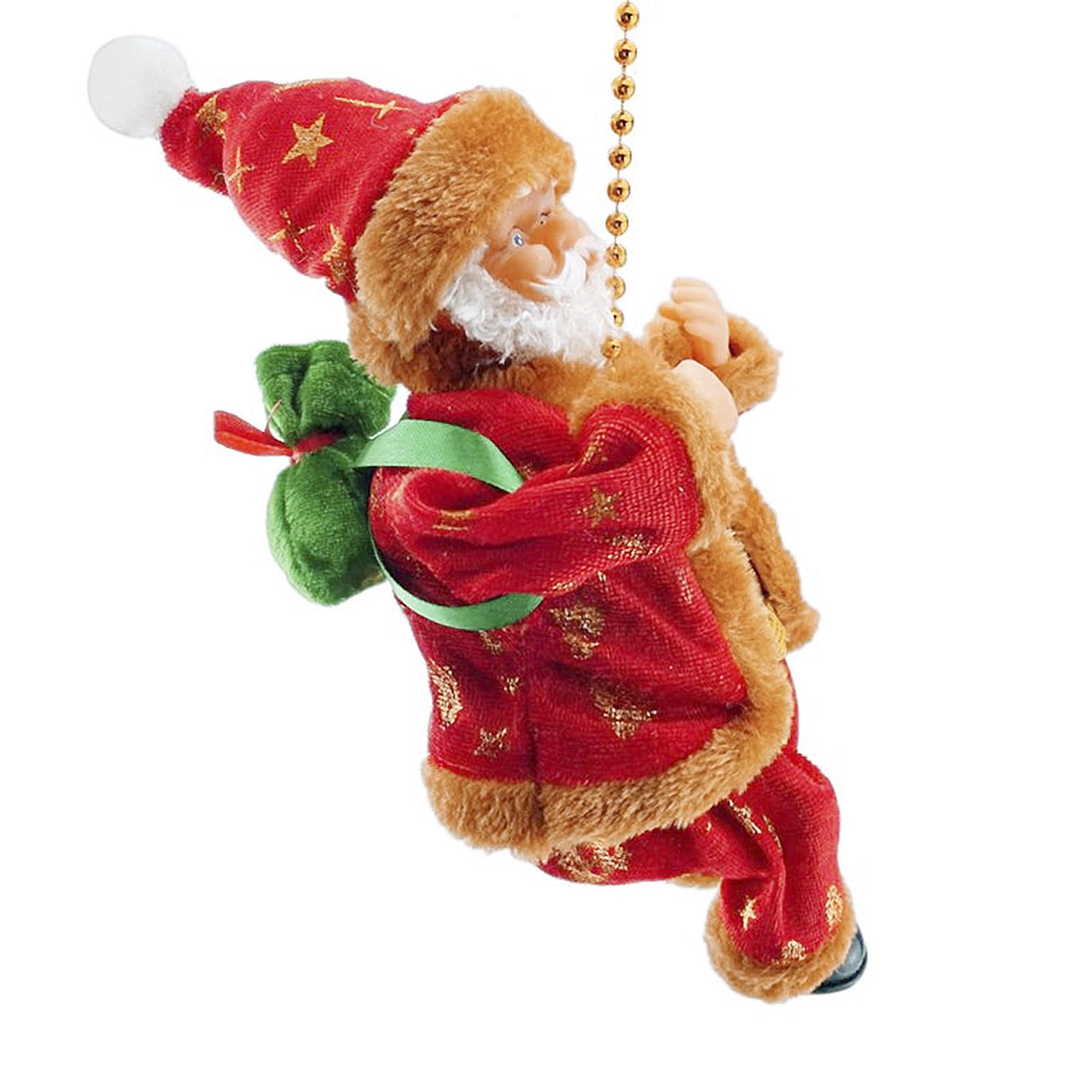 Amazon.com: Santa Claus Climbing Beads 9" Christmas Ornament Xmas ...