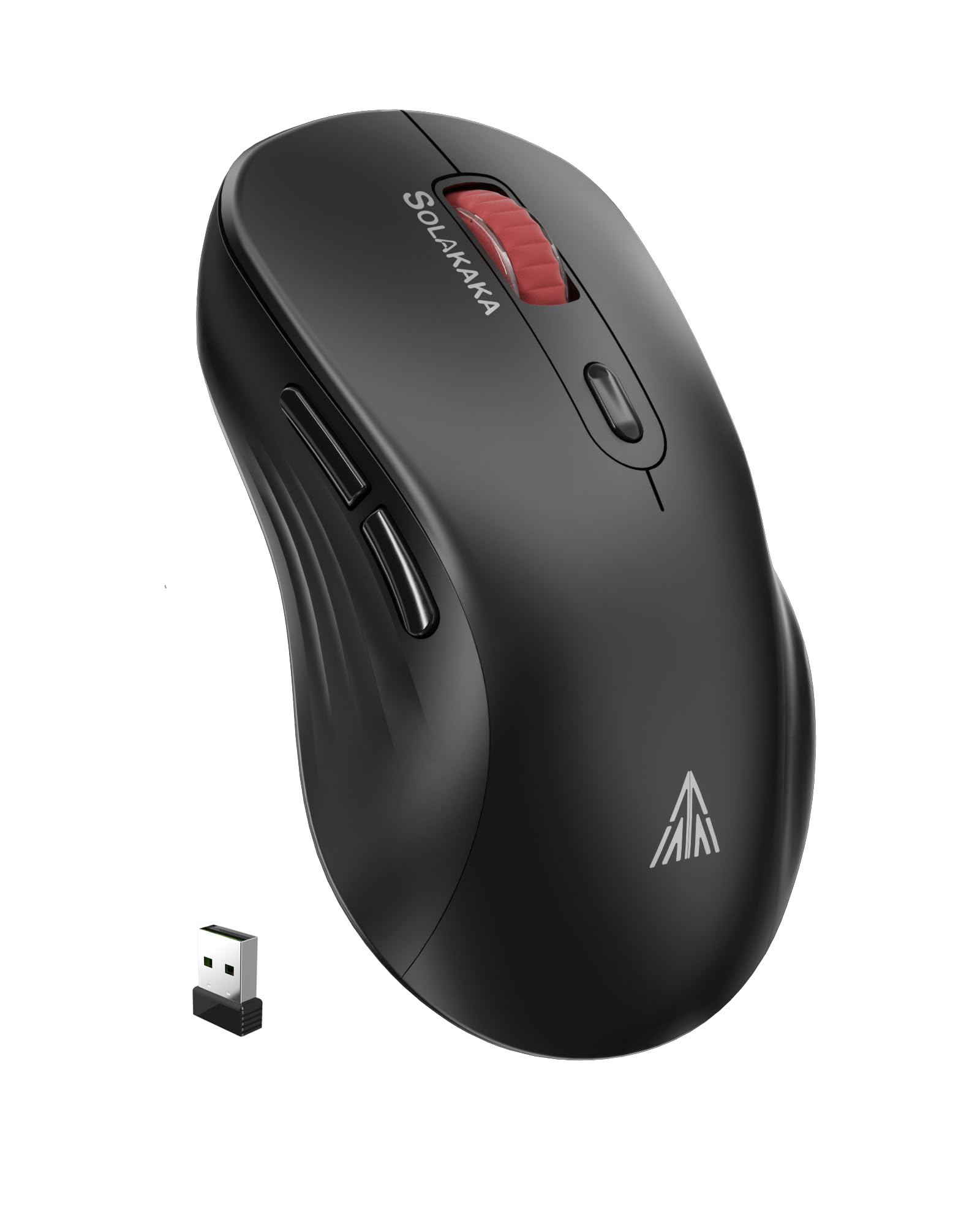 Amazon.com: SOLAKAKA SM66 Silent Dual Mode 2.4GHz Wireless Mouse with 2 ...