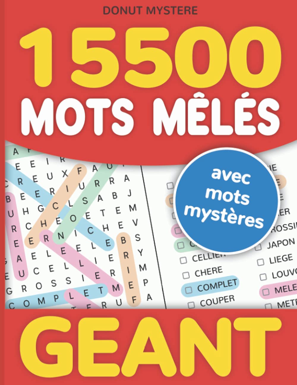 Donut Mystere 15500 Mots Meles Cherche Et Trouve Les Mots | Desertcart GB