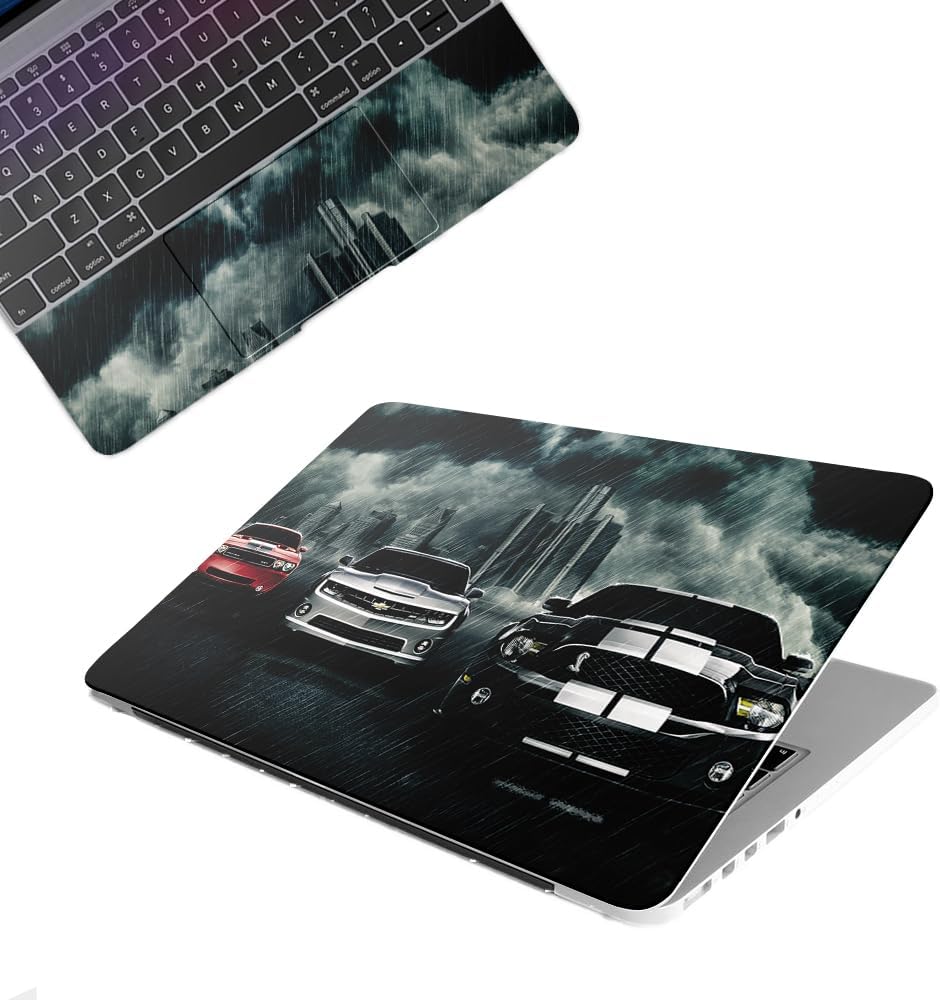 Galaxsia™ Sport Car Top+Wrist Pad Vinyl Laptop Skin/Sticker/Cover Upto ...