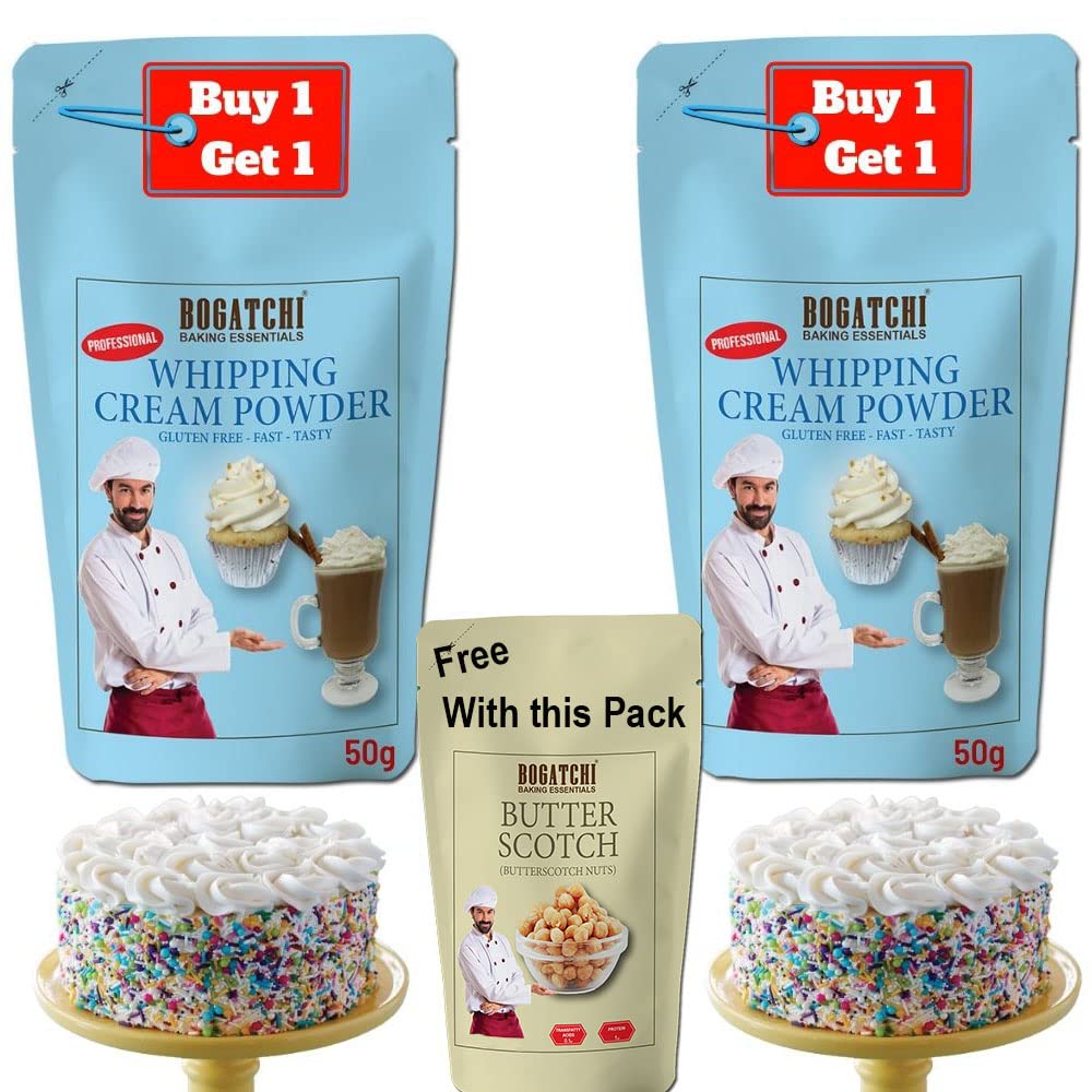 Buy BOGATCHIBOGATCHI Whipping Cream Powder, Whipping cream for cake ...