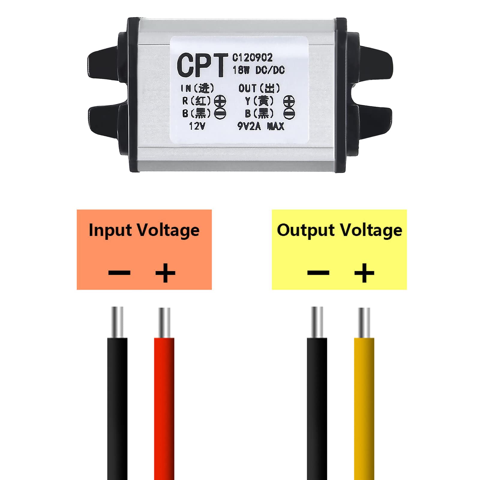 Snapklik.com : 12V To 9V DC Converter Car Power Voltage, Waterproof DC ...